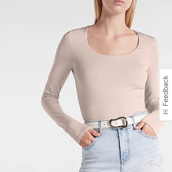 Express | Tops | New Express Body Contour Compression Silky Scoop Neck ...